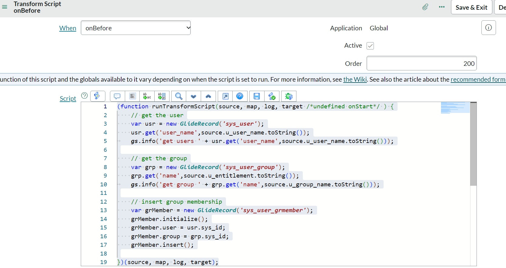 Adding Users In The Group With Transform Map Servicenow Community